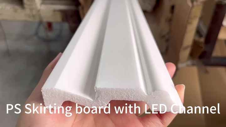 Polystyrene Wall & Floor LED Lighting Baseboard PS Styrofoam Skirting ...