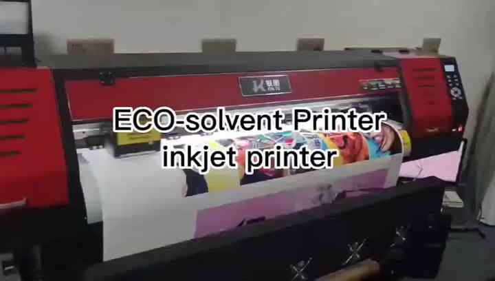 New Eco Solvent Printer Vinyl Sticker Flex Banner Plotter Inkjet ...