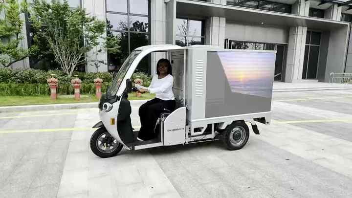 Outdoor Advertising Electric Tricycle 3D Screen Display Electric ...