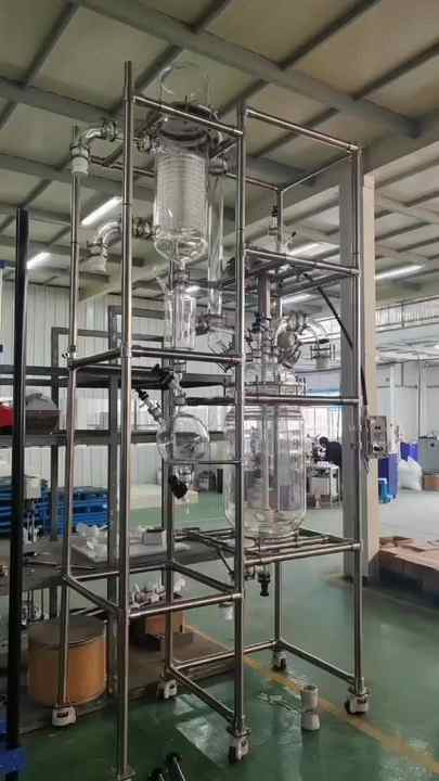 100L Industrial Evaporator Fractional Distillation Column for Alcohol ...
