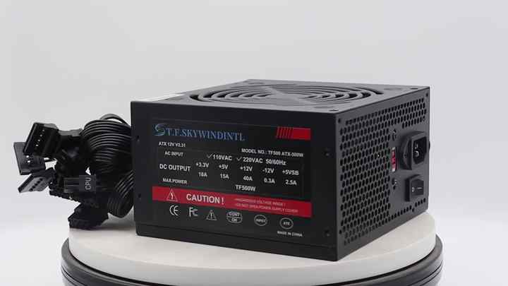 200W 300W 400W 500W 600W 700W 80plus Gold Certified ATX PC PSU Cheap PC ...