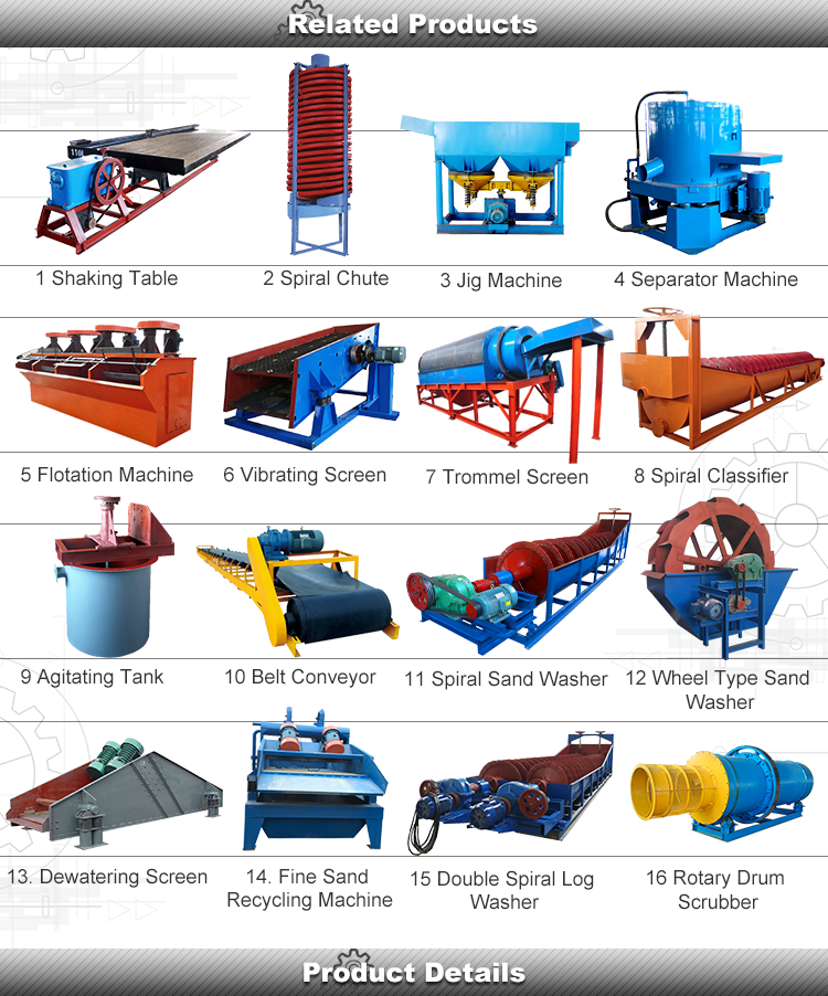 Gravity Separator Machine Shaking Table For Separating Gold Tungsten ...