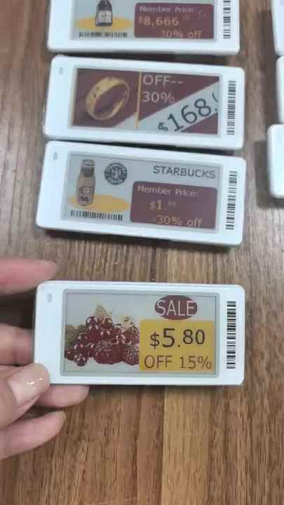Supermarket Display Electric Price Tag 2.13 2.9 Inch Nfc Digital Eink ...