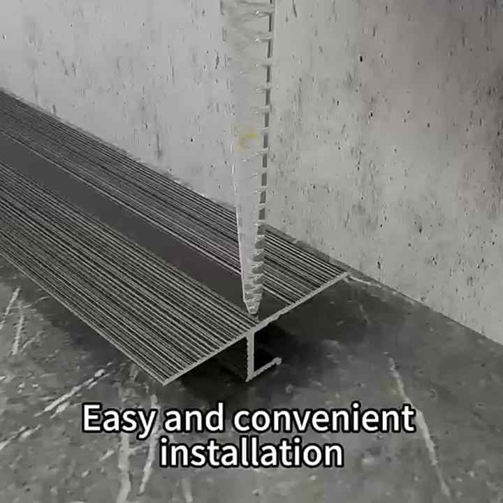 NIUYUAN New Aluminium Black LED Shadow Line Skirting Shadow Gap Profile ...