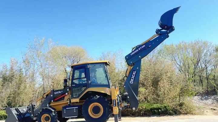 excav loader Load 1-2.5Ton Manufacture Sales mini backhoe loader for ...