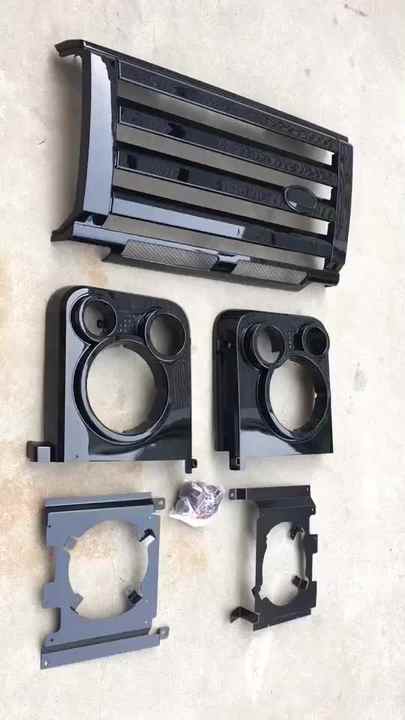 1996-2016 Old Defender SVX Style Front Grille Kit Headlamp Covers ...