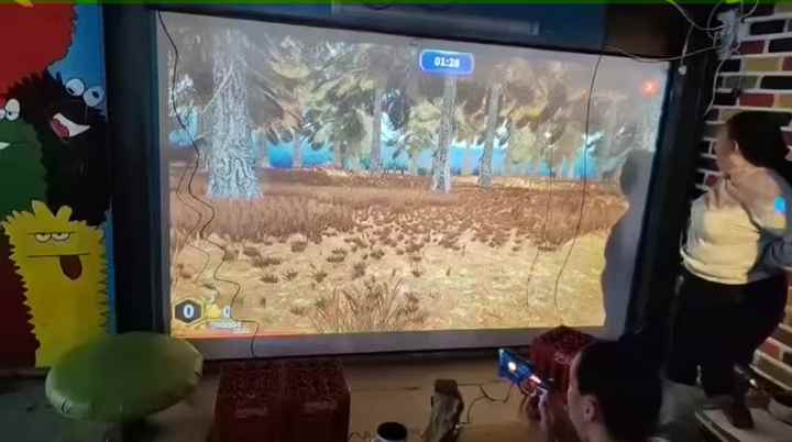 Auto Calibration High Persicion Interactive Wall Projection Kid Laser ...