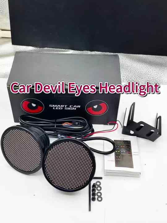 Car Headlights Flashing Angel Eyes Devil Light Car Devil Eyes ...