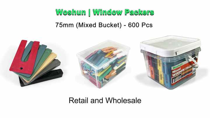 Multi Size H & U Shape Plastic Packers Construction Material Window Packers Plastic Shims ...