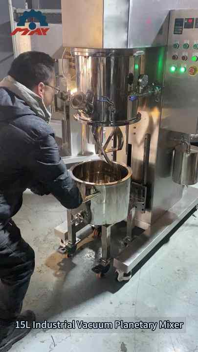 15L Vacuum Double Planetary Mixer for High Viscosity Sealant Adhesive ...