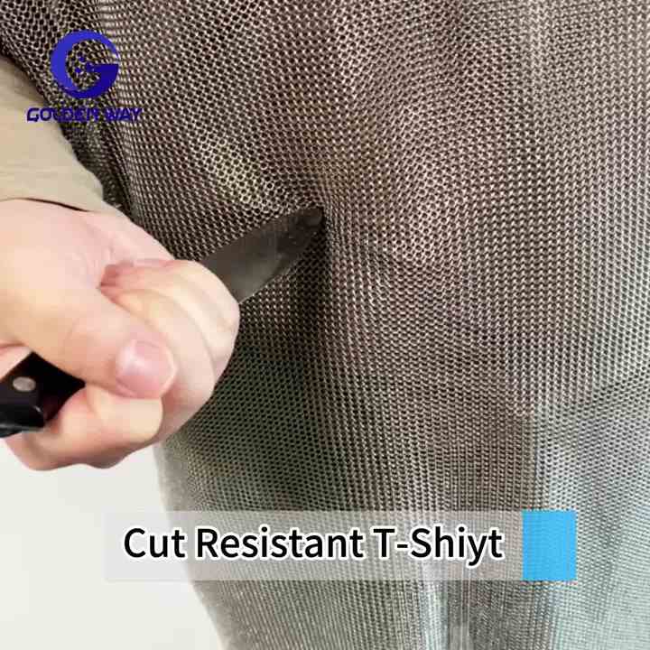 Stainless Steel Chainmail Mesh Butcher Clothing Set With Sleeves Silver ...