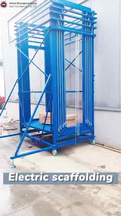 Portable Electric Foldable Scaffold Lift Platform with Wire Rope Sling ...