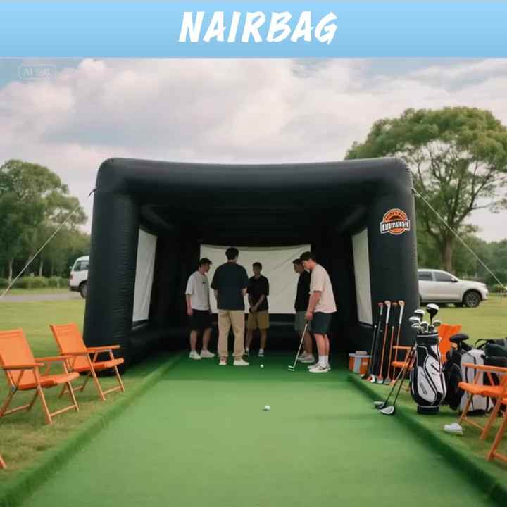 Portable Air Tent Inflatable Golf Simulator Enclosure Race Gazebo ...