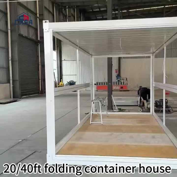 20ft Steel Folding Container Home Design for Office or Hotel with ...