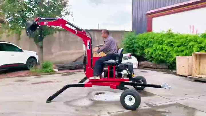 2025 Towable Backhoe Mini Spider Excavator - 360° Rotation