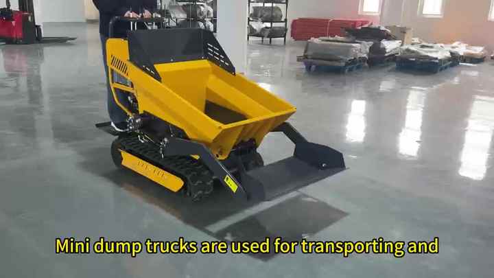 Factory All Terrain Mini Dumper Truck - 500Kg Load, 6.5HP Crawler ...