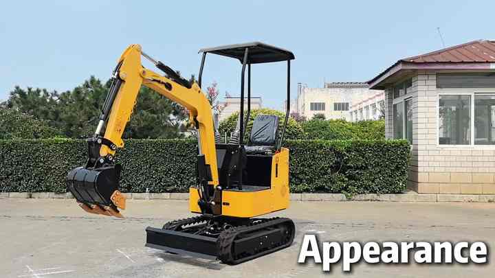 OMITECH Mini Crawler Excavator 1.2 Ton High Load Moment Koop Engine 1 ...