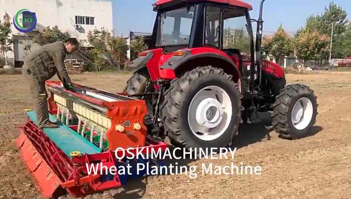 Grass Planting Machine With Fertilizer 10 Rows Wheat Seed Planting ...