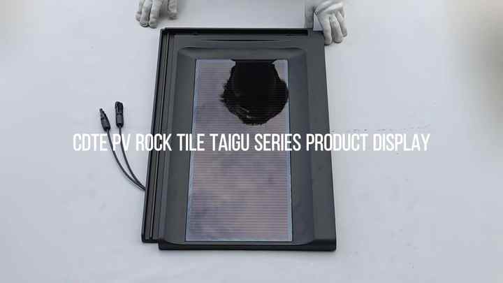 Solar Roof Shingles Cdte Glass Double-Glass Bipv Energy Generating ...