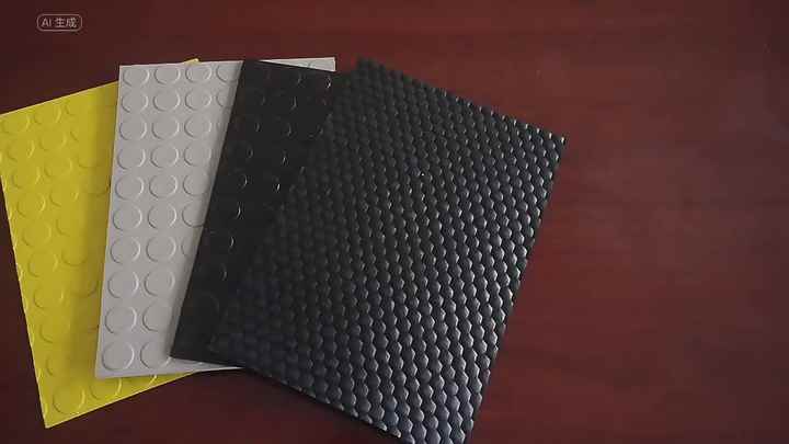 Anti slip Round Coin Pattern Rubber Board Canvas Vulcanized Nbr Rubber ...