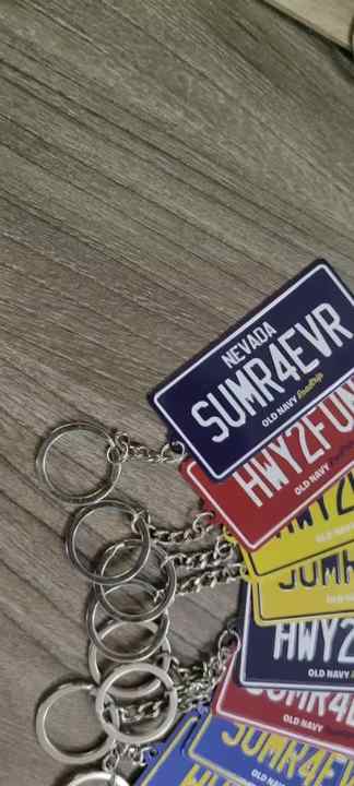 Promotional Souvenirs Car Number Mini License Plate Keychain Custom ...