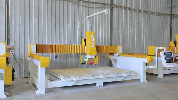 Mingke 4 Axis CNC Bridge Saw Machine PLC Motor 3200*2000mm Industrial ...
