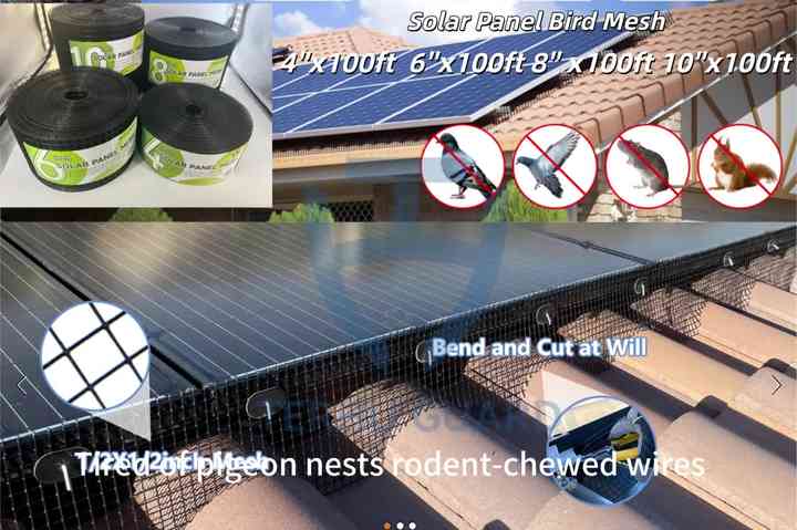 Galvanized Wire Mesh for Coastal Solar 1/2''x1/2'' 1.6mm 6''x100ft ...