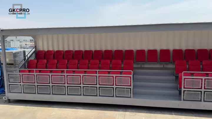 Prefab Container Bleachers for Stadium/School/Show Modular Steel ...
