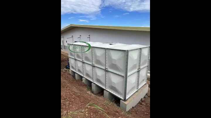 GRP FRP Fiber Molded Panel Sectional Water Storage Tank for Farm ...