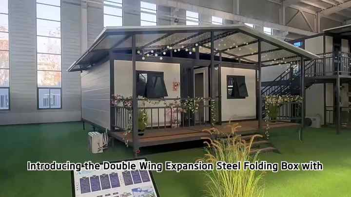 Double Wing Expansion Steel Folding Box with Eaves Terrace ...
