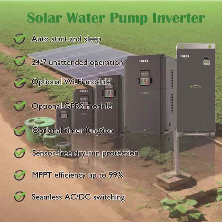 Single Phase Three Phase OEM Solar Water Pump Inverter MPPT PV Water ...
