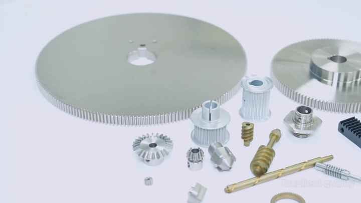 Custom CNC Worm Wheel Hobbing S45C Steel Hexagonal Bore