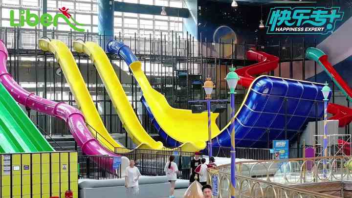 Slick City Indoor Adventure Water Fun Slides Park Plastic & Fiberglass ...