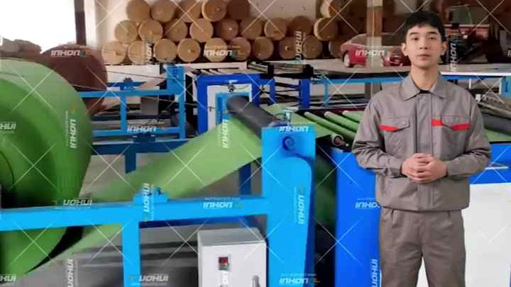 1100 Model Cooling Pad Machine / Evaporative Cooling Pad Making Machine ...