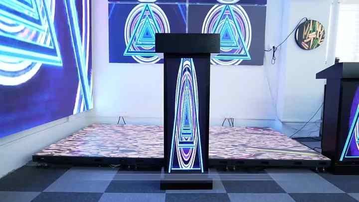 Digital Signage Contemporary Lectern Podium Led Display Suitable Use ...
