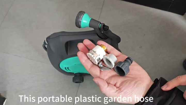 Garden Car Wash Mini Retractable Hose Reel with Durable Plastic Storage ...