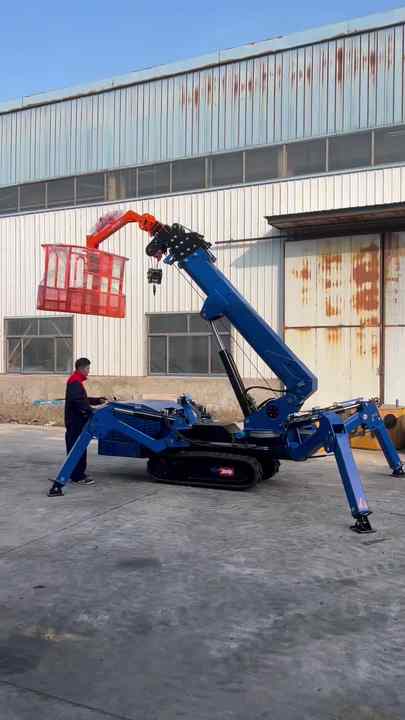 3-ton Diesel-Powered Crawler Spider Crane with 10m Lifting Height 360 ...