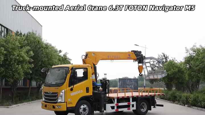 Truck Mounted Crane Truck Crane Hydraulic Self Loading Crane Truck 6.3 ...