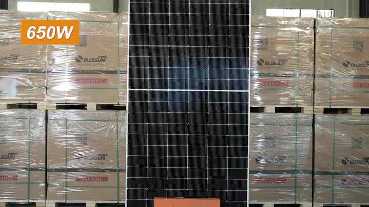 Bluesun 650W Bifacial Solar Panel for Solar System TOPCON N Type High ...