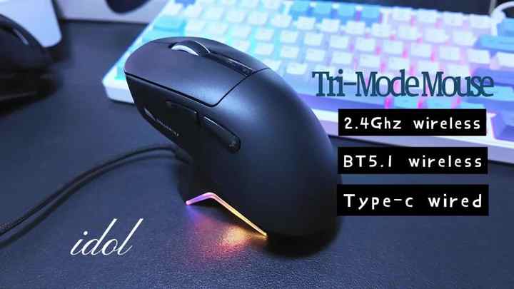 M6 Wireless Gaming Mouse PAM3311 Sensor RGB Backlit Programmable ...
