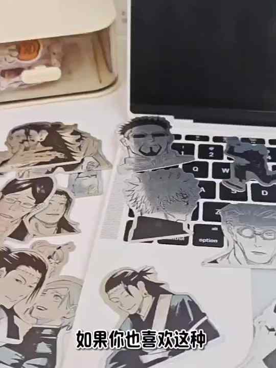 50PCS Cool Silver Metallic Anime Satoru Gojo Stickers
