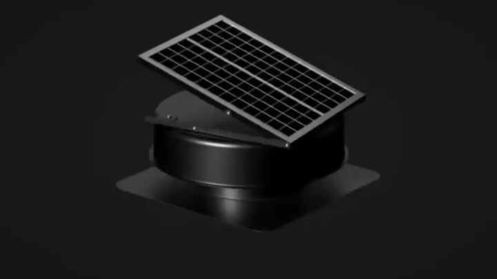 12inch Solar Roof Axial Flow Ventilation Water Cooler Industrial ...