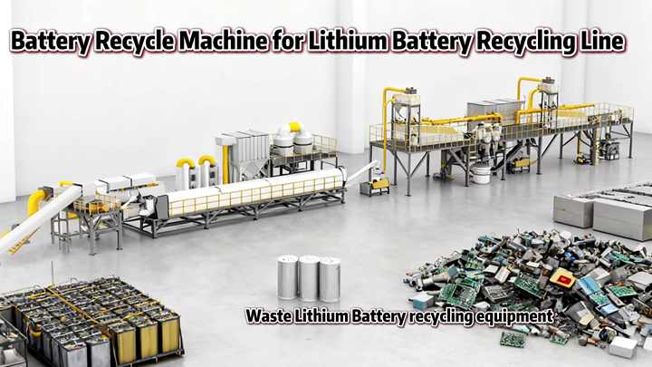 Fully Automatic Waste EV Lithium Battery Recycling Machine with Engine ...