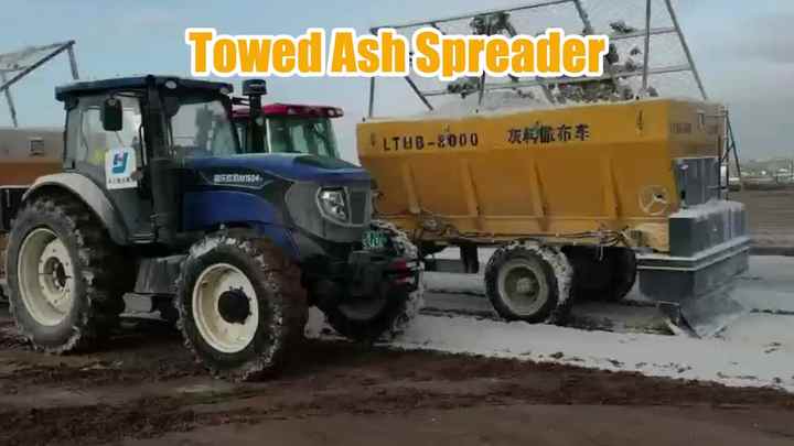 Cement Powder Ash Spreader Tow Behind Tractor Traction Road Binder Soil ...