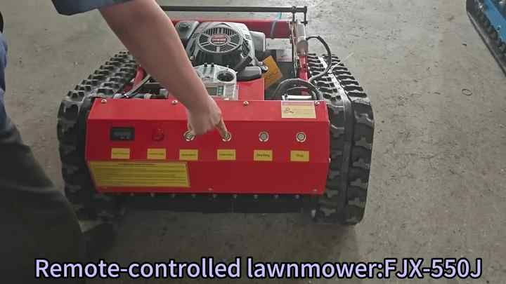 Gasoline Powered Wireless Self Propelled Lawnmower Remote Controlled ...