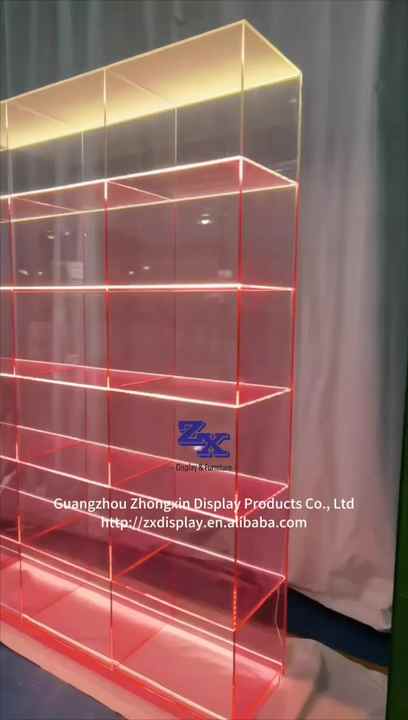 Wall-Mounted Showcase Display Cabinet with Hook and Groove Bracket ...