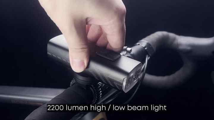CYCLAMI 2200 Lumen LED Bicycle Light - Multi-Function Flashlight