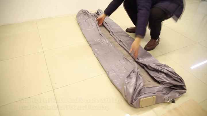 Double Height Flocked Inflatable air Bed Futon Mattress with Build-in ...