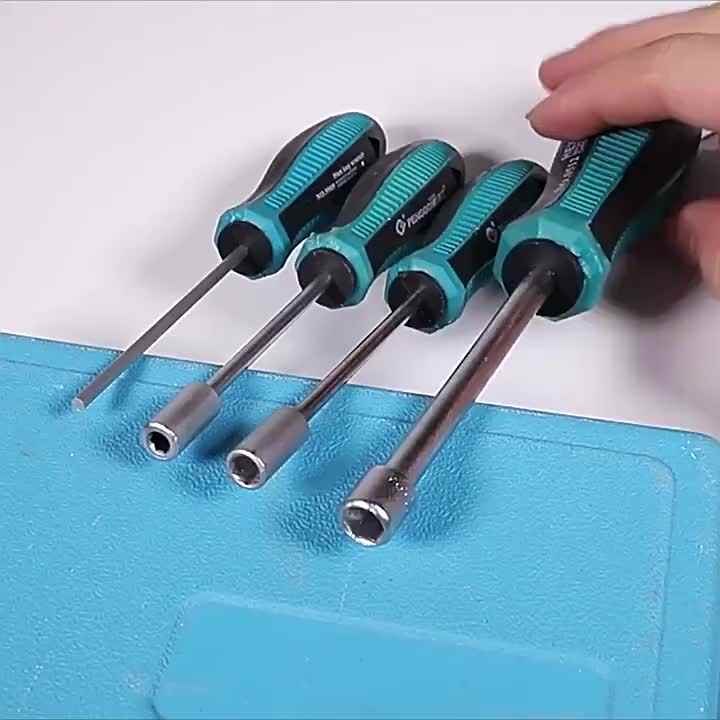 Socket Screwdriver Set, External Hex Socket Wrench, Nut Socket, Hex ...
