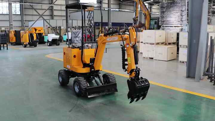 Factory Price Wheeled Mini Excavator Multi-Functional Wheel Small ...